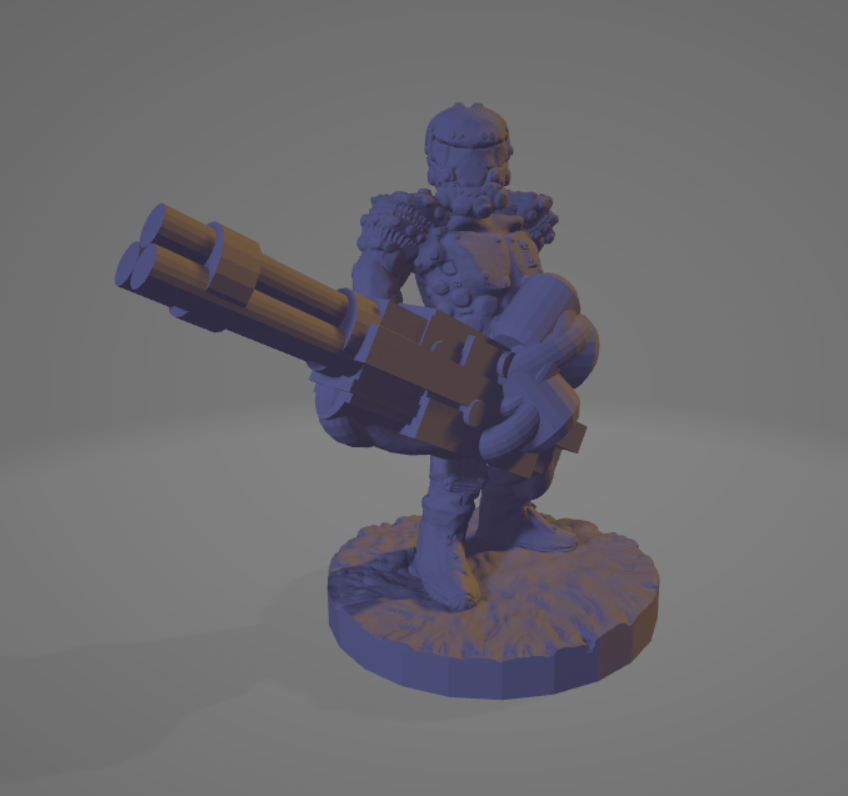 Minigun Space Soldier by Ellie_Valkyrie | Download free STL model ...