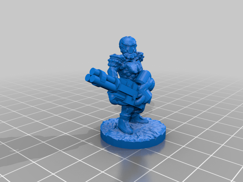 Minigun Space Soldier by Ellie_Valkyrie | Download free STL model ...