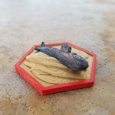 Beached Submarine Wasteland Tile (Compatible With Pocket Tactics) by ...