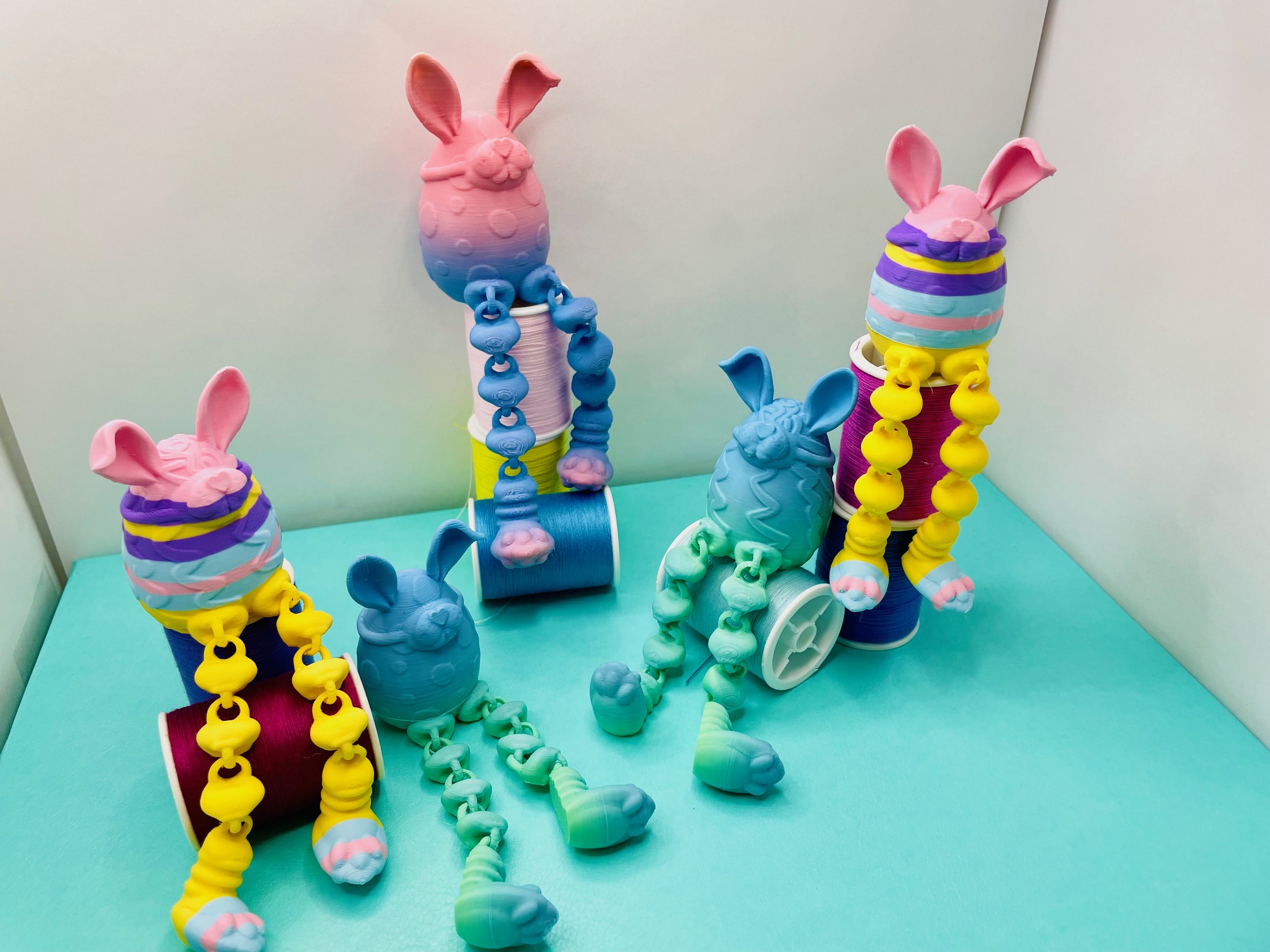 Easter Bunny Mask Egg Flexis!!! by FunFam3D | Download free STL model ...