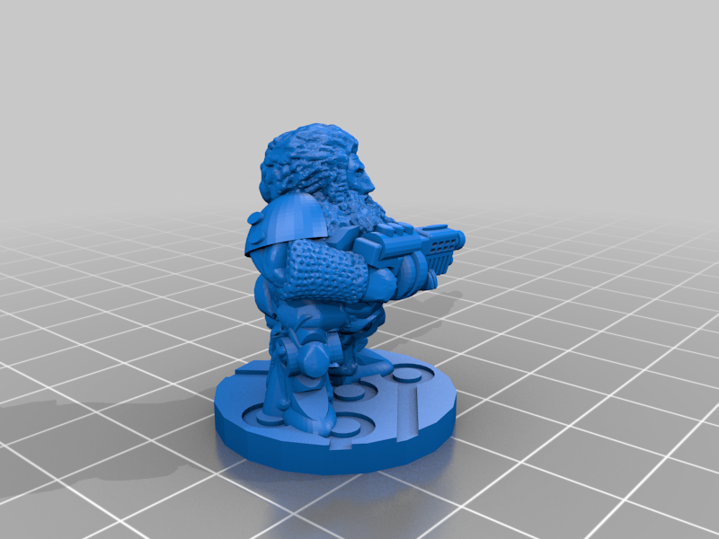 Space Dwarf With Shotgun by Ellie_Valkyrie | Download free STL model ...