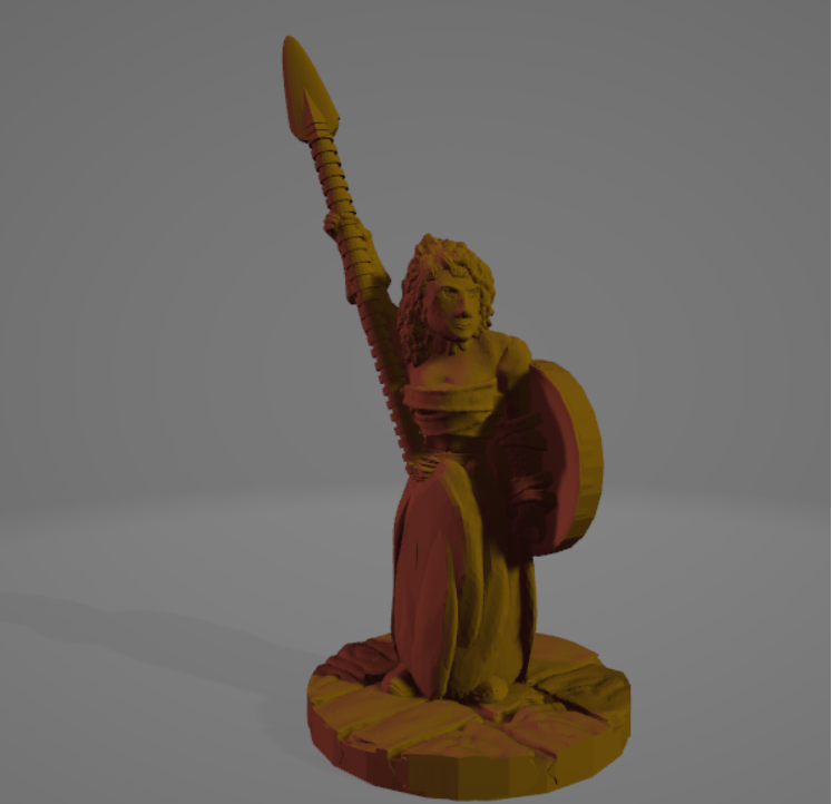 Support Free Shieldmaiden With Spear By Ellie Valkyrie Download Free