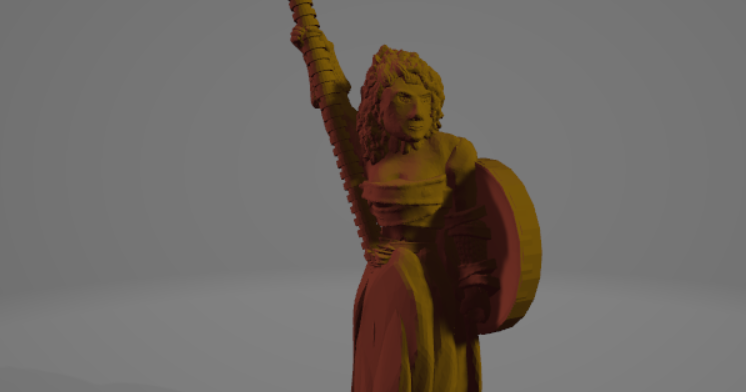 Support Free Shieldmaiden With Spear By Ellie Valkyrie Download Free