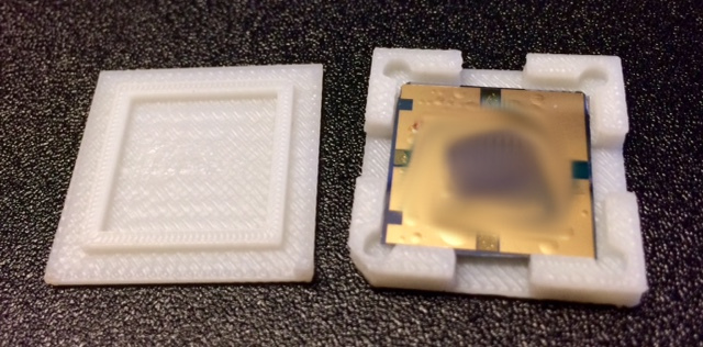 MEMS chip carrier customizable tray with cover by miniellipse ...