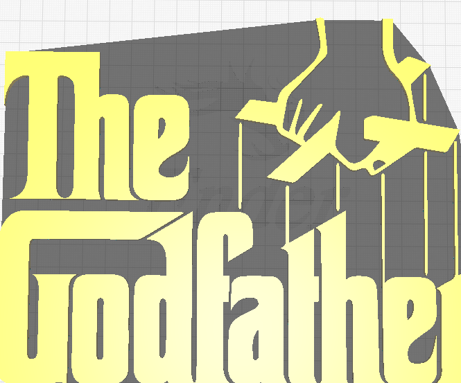 The Godfather Logo Separate Letters by Gjoopa | Download free STL model ...