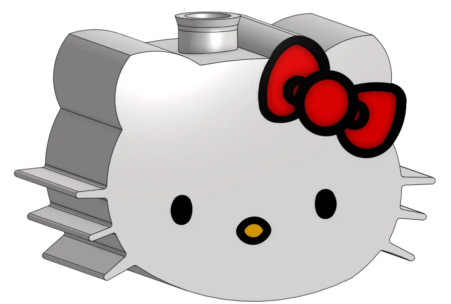 Hello Kitty Bath Toy/Bottle by Elizabeth Giles | Download free STL ...