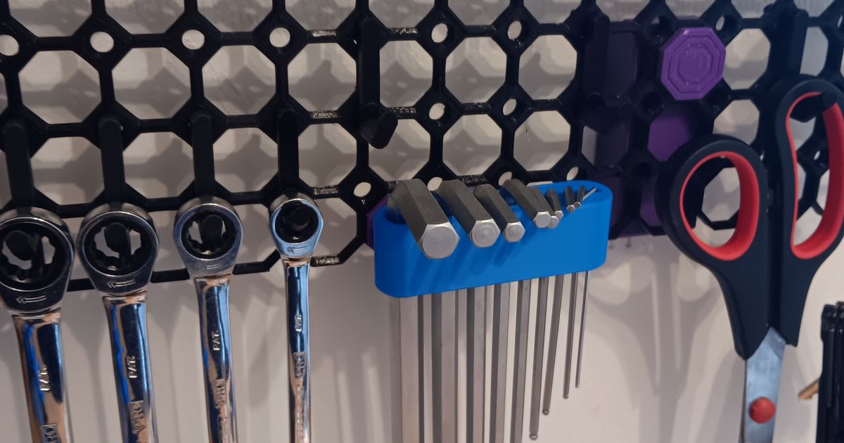 Multiboard Quick Remove Allen Key Holder (Metric) by uptitenaa | Download free STL model ...