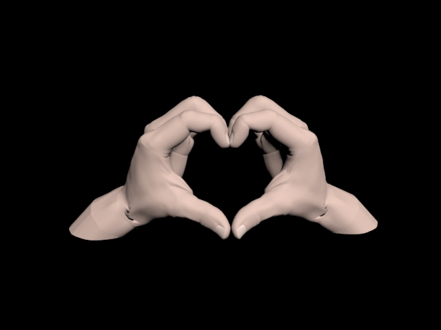 heart hand love hand by fabio | Download free STL model | Printables.com