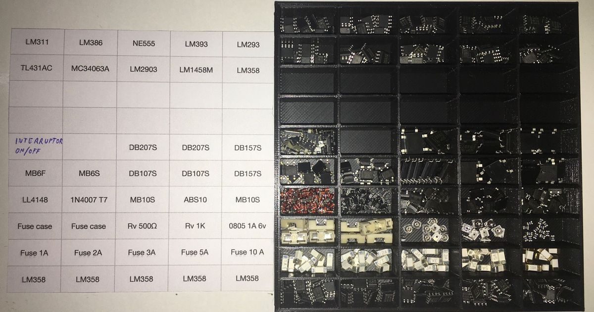 Case for smd components por Ampa777 | Descargar modelo STL gratuito ...