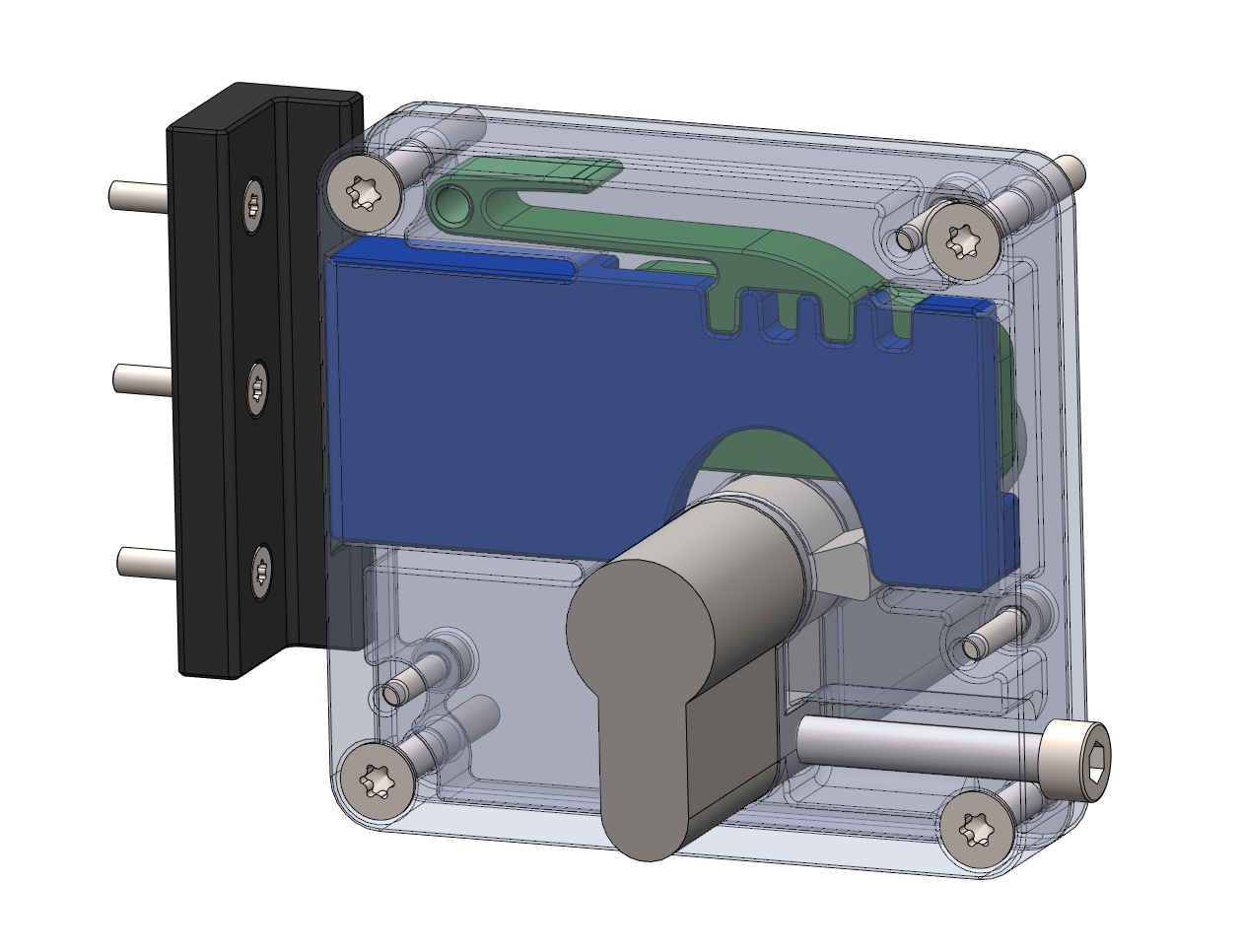 Lock for cylindrical insert by HribaDesign | Download free STL model ...