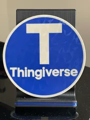 Printable Thingiverse logo by Maximus Marchi | Download free STL model ...