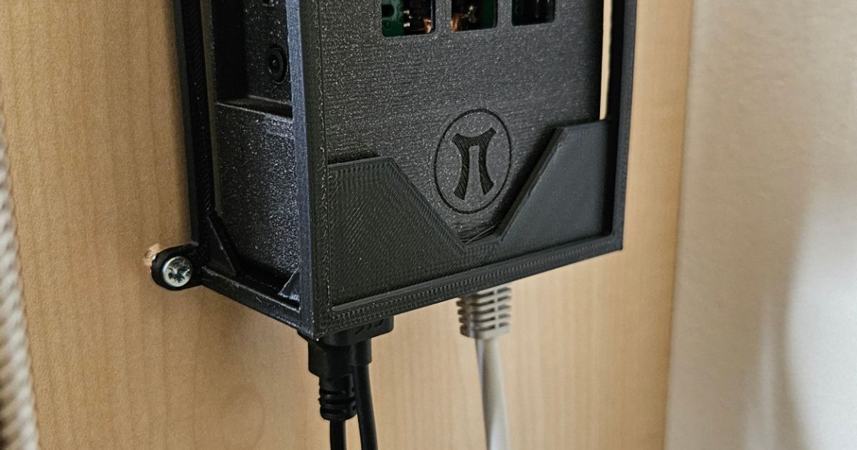 Raspberry Pi 4 Furniture Wall Mount for ZonePi Case by JK | Download free STL model | Printables.com