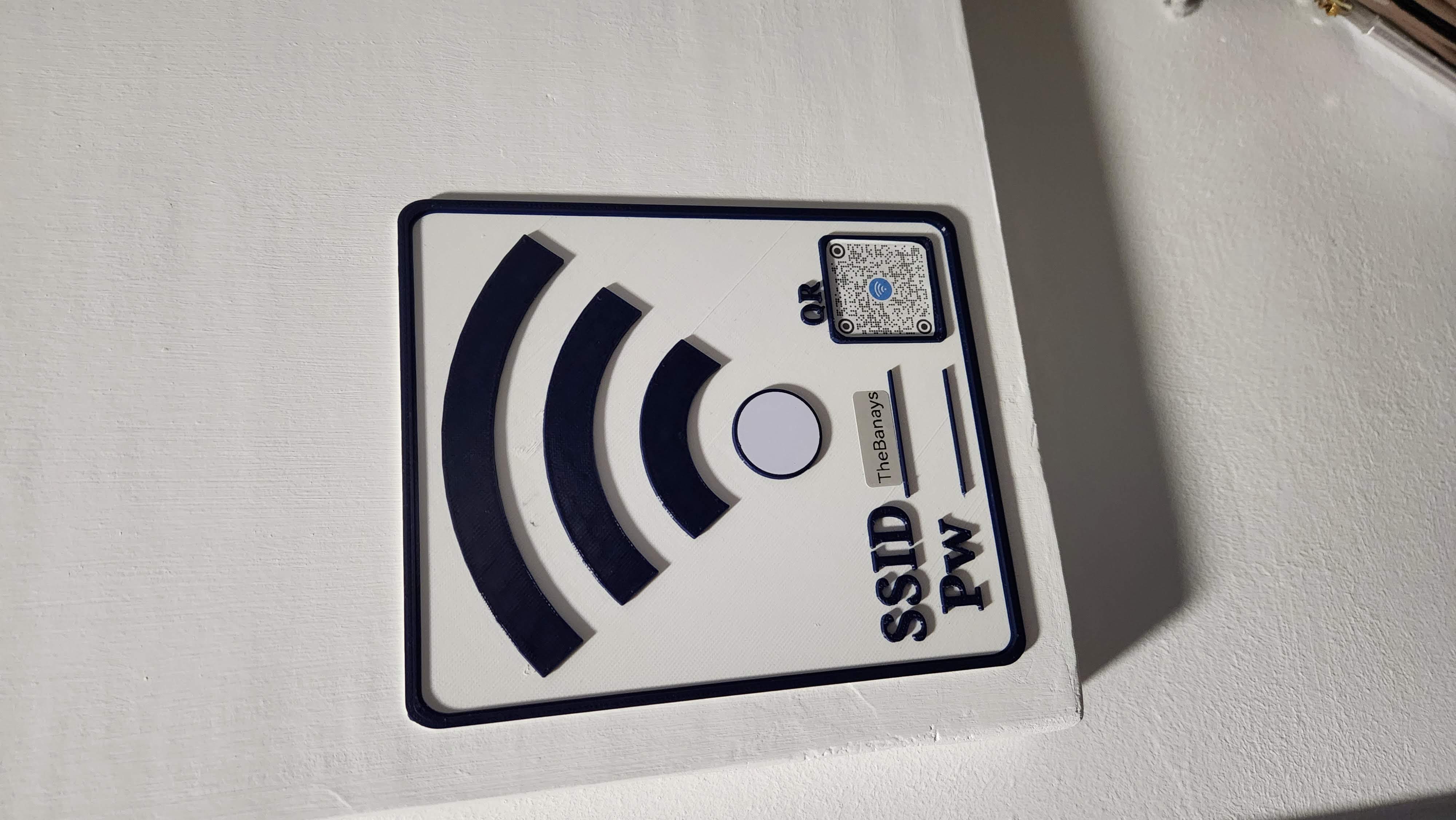 wifi nfc tag sign qr by Banay Niv | Download free STL model ...
