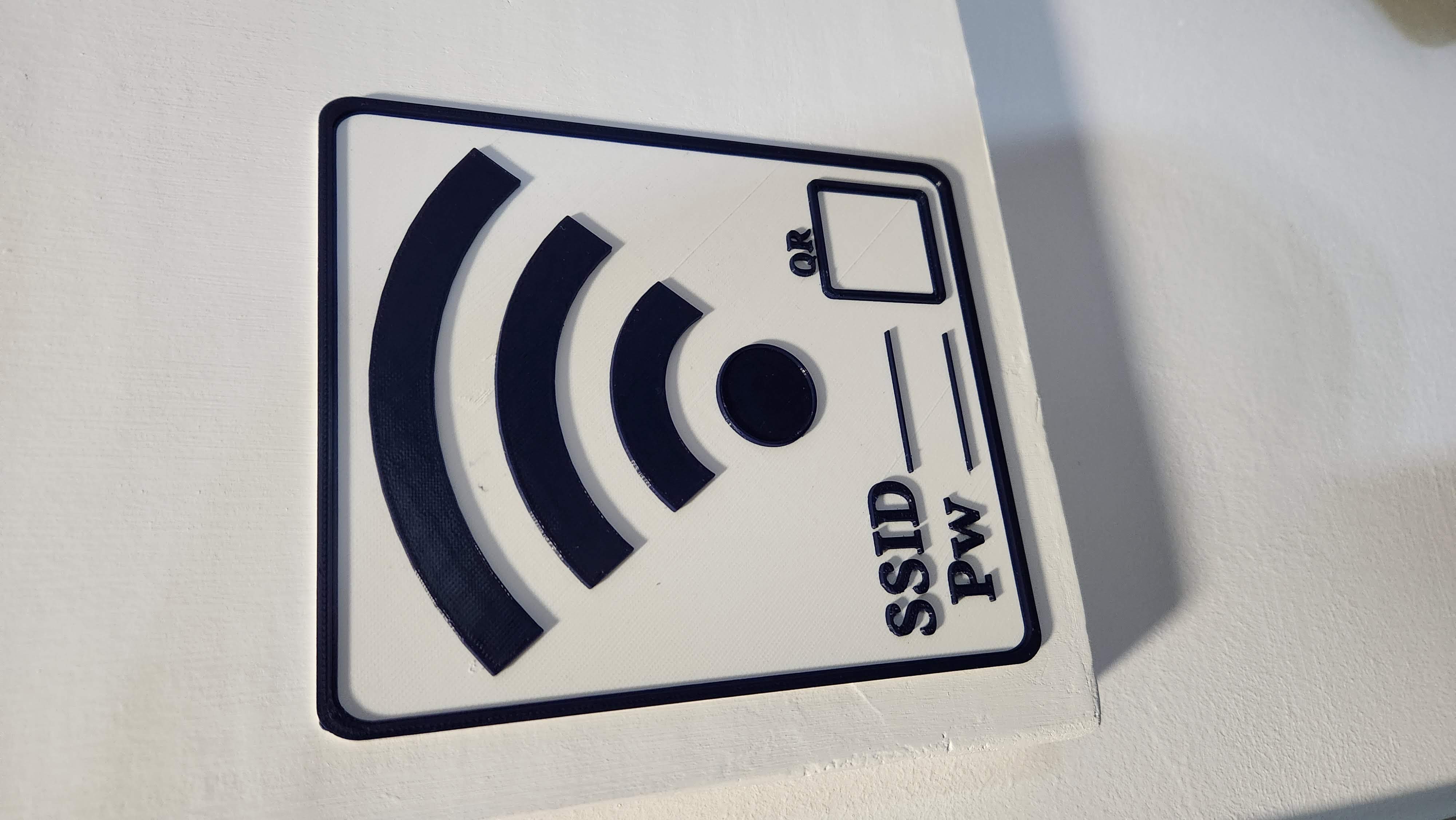 wifi nfc tag sign qr by Banay Niv | Download free STL model ...