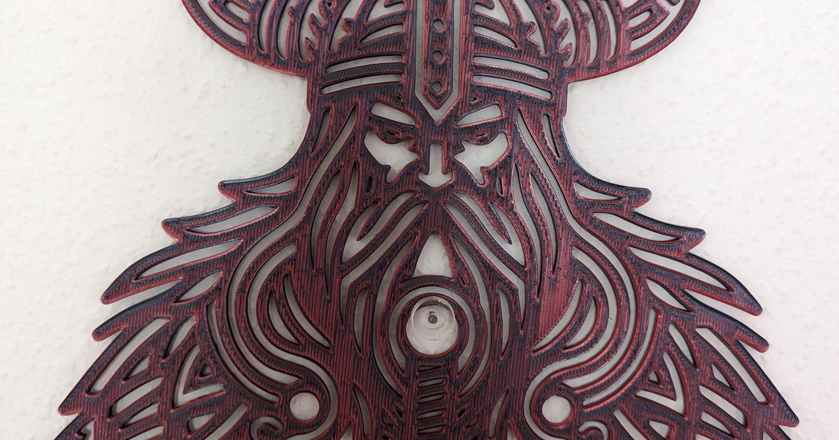 Viking Wall Picture by Melt the String | Download free STL model ...
