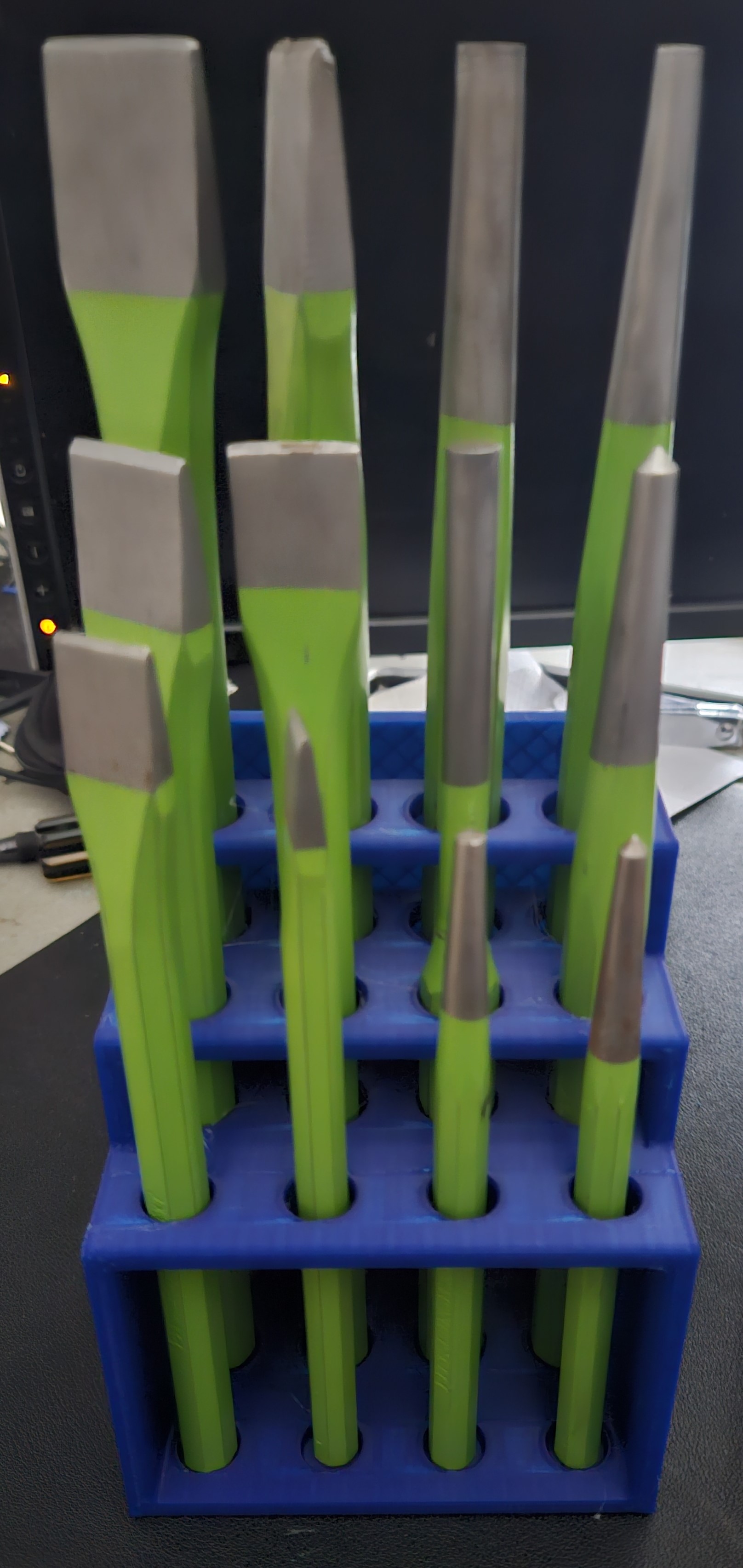 Chisel & Punch Holder - Wall Mounted by blackjackbender | Download free ...