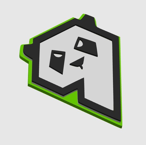 9Pandas Logo (CS2) by Mikkel Hedegaard | Download free STL model ...