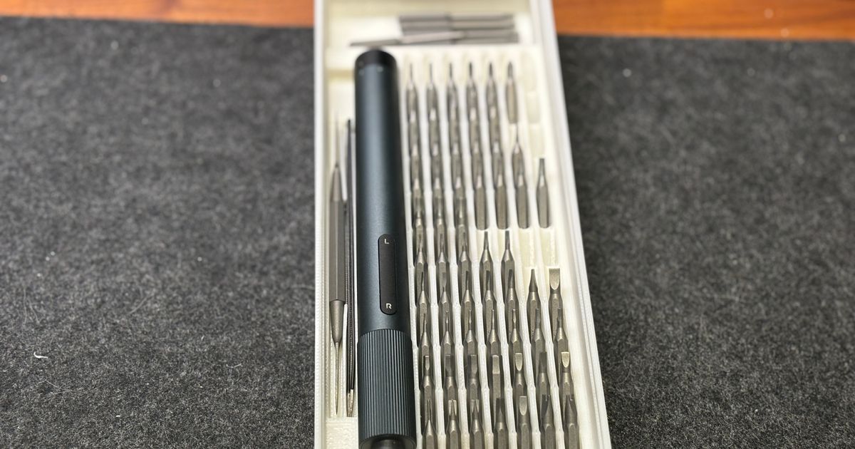 Gridfinity Xiaomi Electric Precision Screwdriver (70 Bits) by ...