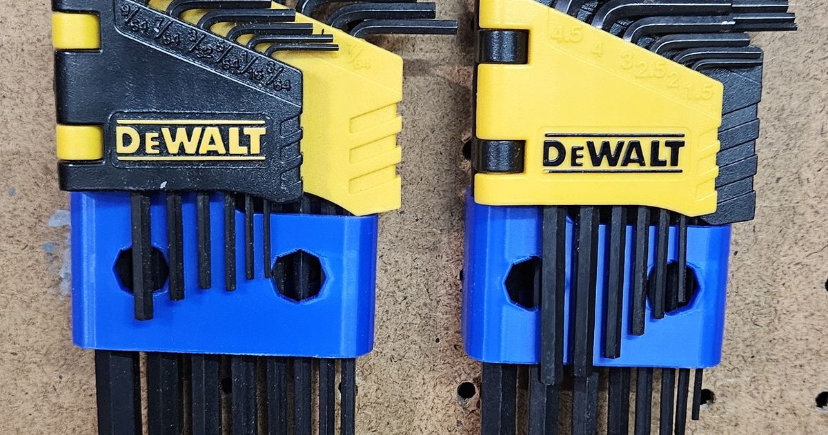 Dewalt Allen / Hex Key Wall Mount Holder by blackjackbender | Download ...