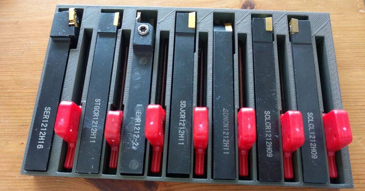 Lathe tools case by Zoid | Download free STL model | Printables.com