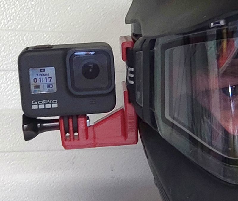 Paintball Goggle GoPro Mount by ippe | Download free STL model ...
