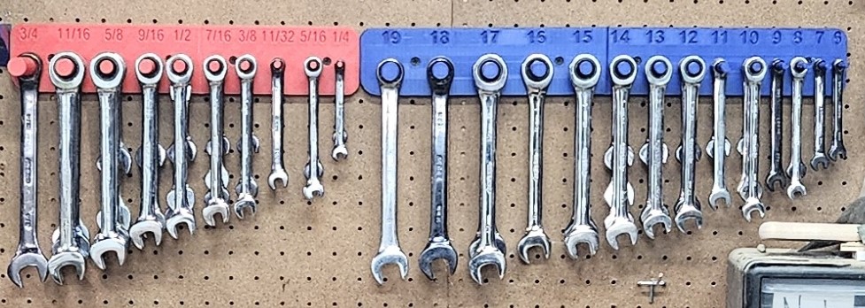Combination Wrench Holder - Multiple of Same Size - Wall Mounted by ...