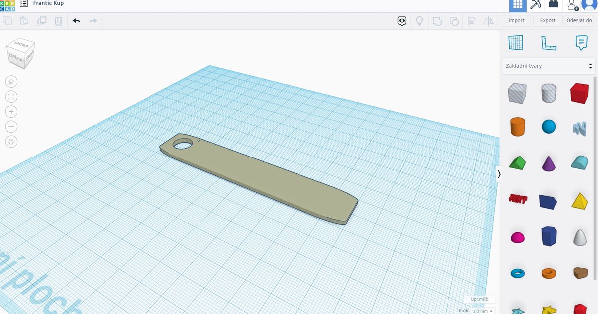 template for name tag by Matějmini+ | Download free STL model ...