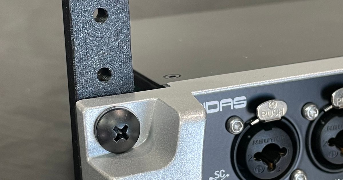 19.5 Inch Rack Ears (1U, 2U, 3U, 4U) por drew.brashler | Descargar ...