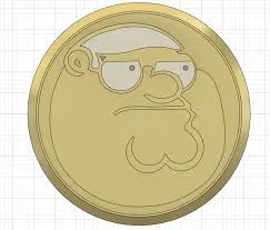 Peter griffin's medallion by austin simon | Download free STL model ...