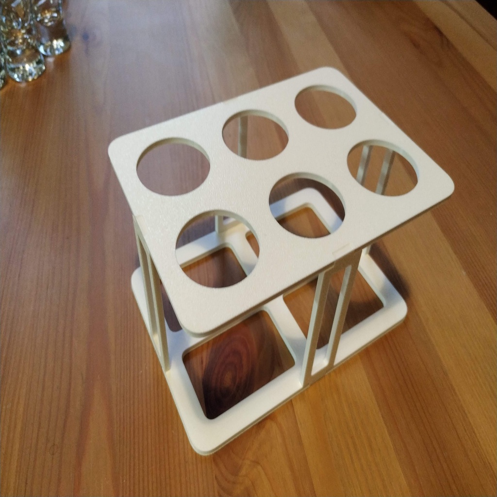 Holder for shot glasses by chmurli | Download free STL model ...