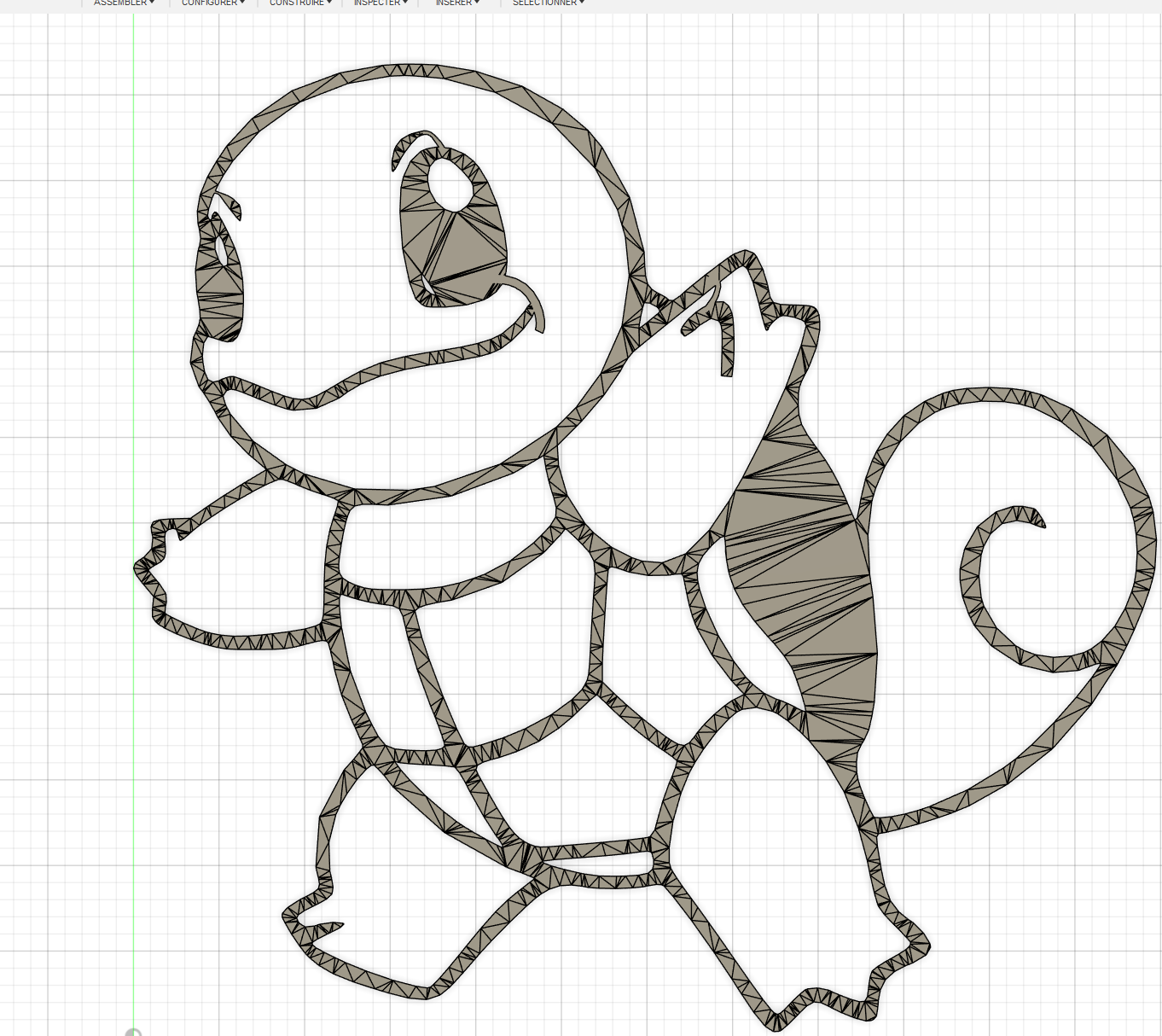 POKEMON Squirtle WALL by poluxcrs | Download free STL model ...