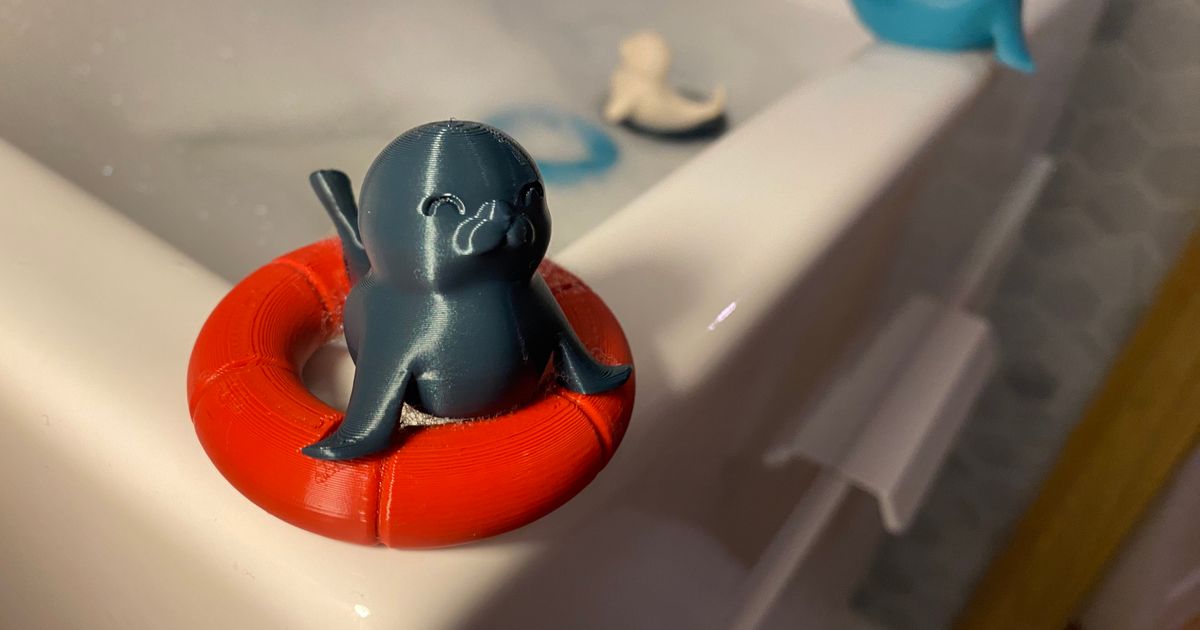 Seal on a floater by Petra Ollender | Download free STL model ...