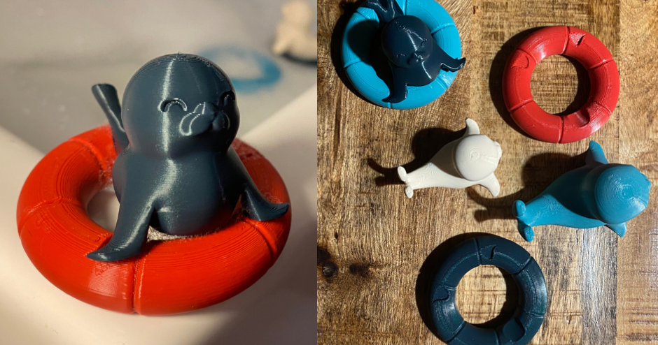 Seal on a floater von Petra Ollender | Kostenloses STL-Modell ...