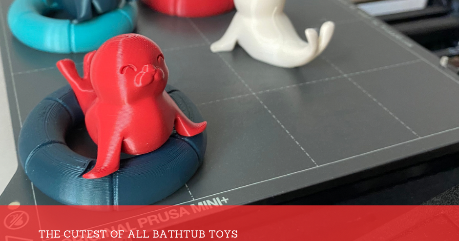 Seal on a floater (bathtub toy) by Petra Ollender | Download free STL ...