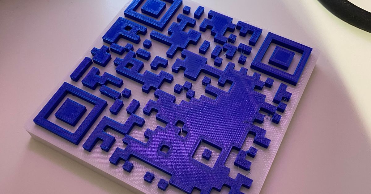 QR-Code Drinkcoaster by VersiXP | Download free STL model | Printables.com