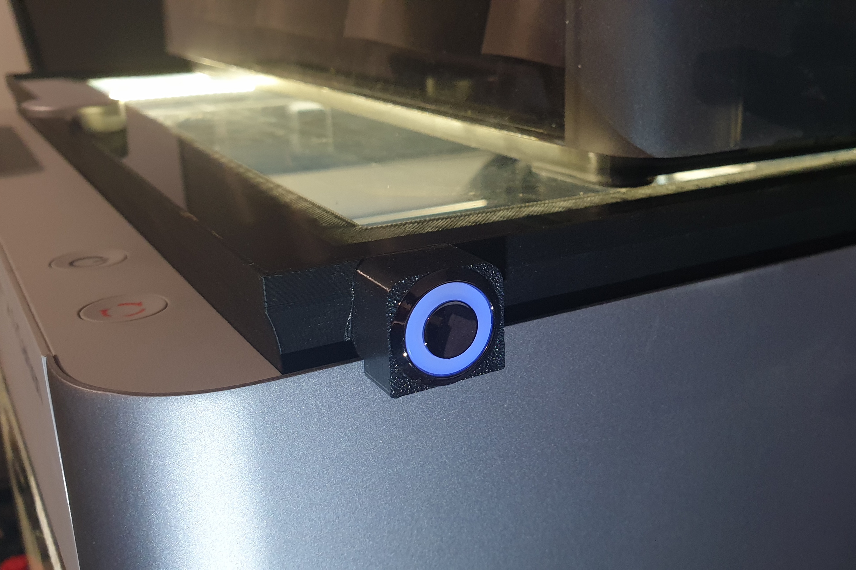 Bambu Labs Carbon X1 Top Glass Riser - Dimmer Button add-on. by Kenneth ...