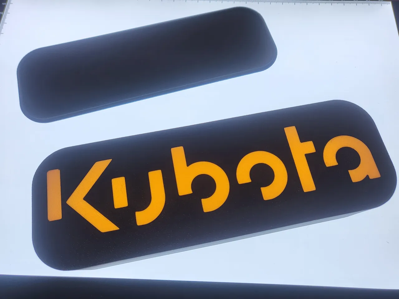 KUBOTA logo lightbox by JČ | Download free STL model | Printables.com