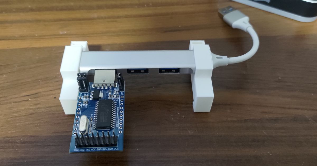 Mini usb hub din rail mount V1 by Patrick | Download free STL model ...