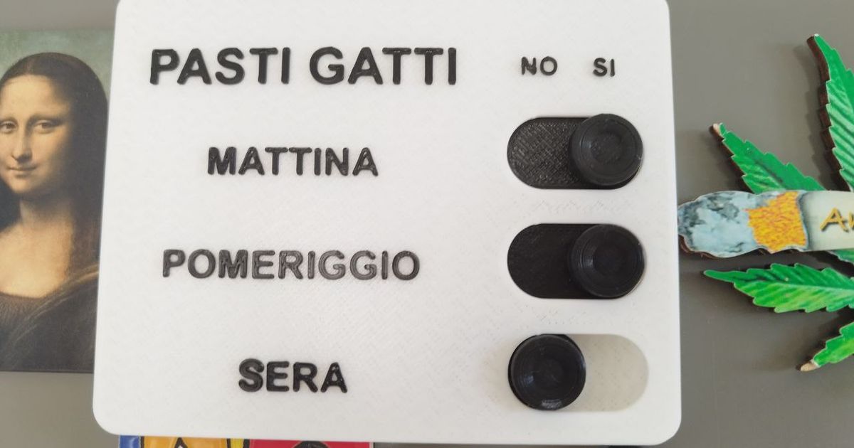 Mechanical slider checklist (magnetic) by lekohed | Download free STL ...