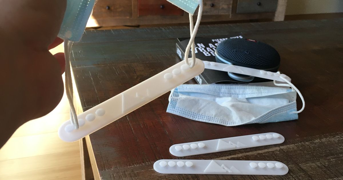 Surgical mask strap for everyday use by Archipel | Download free STL ...
