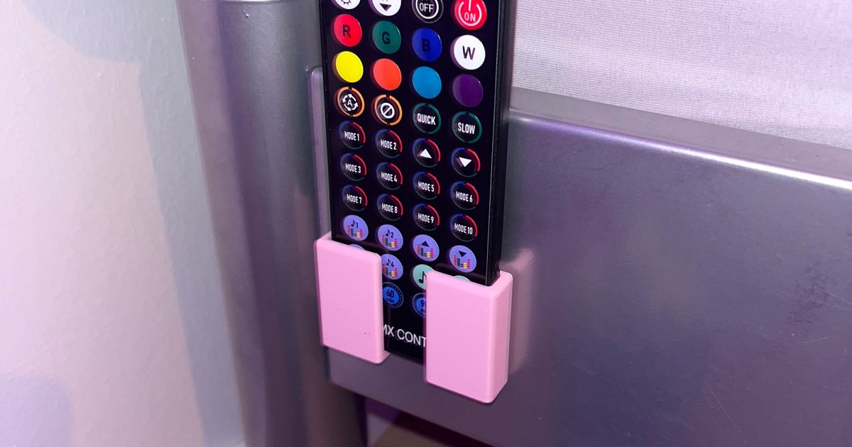 Remote holder by FloPri | Download free STL model | Printables.com