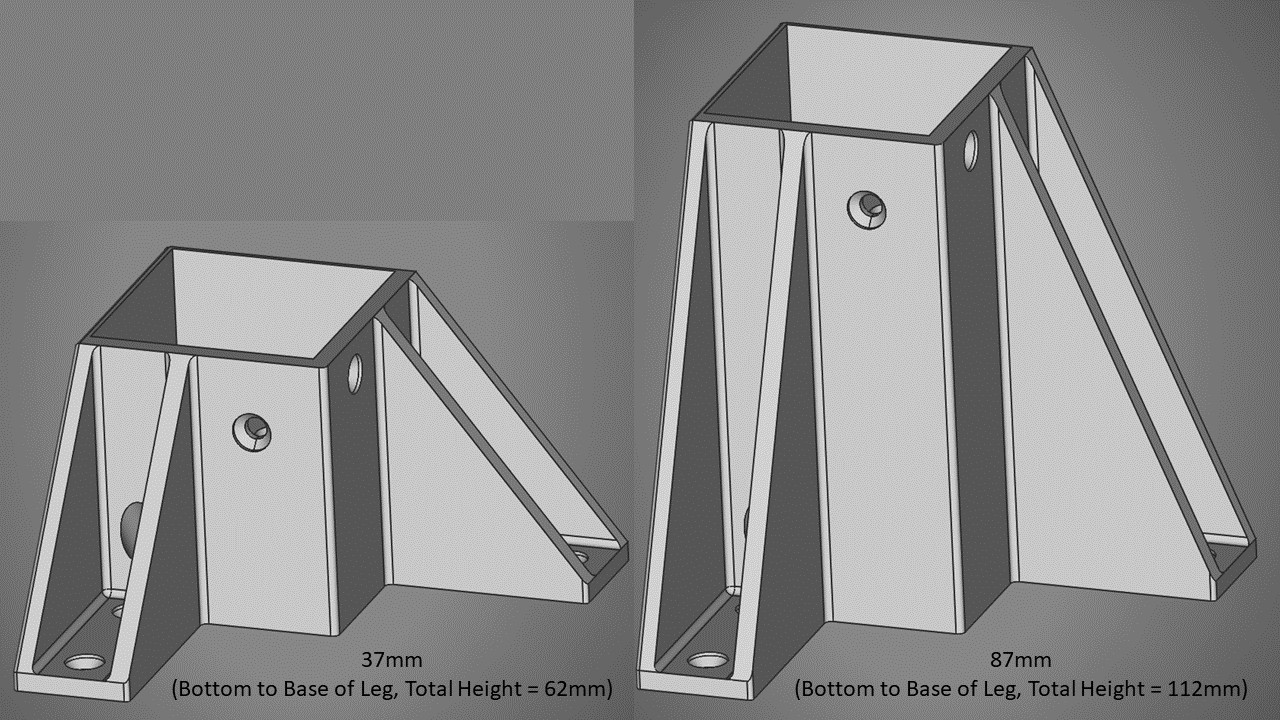 Lack Enclosure Leg Base & Riser (Customizable Height) by BlueThunder05 ...