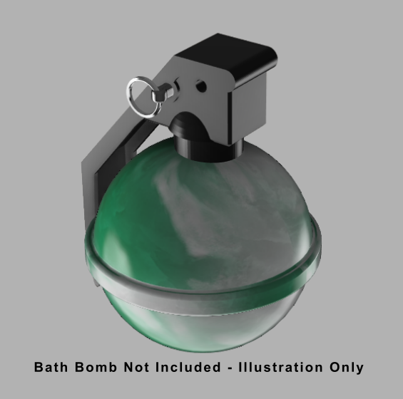 Bath Bomb Decor - Grenade Topper by Brian Roehl | Download free STL ...