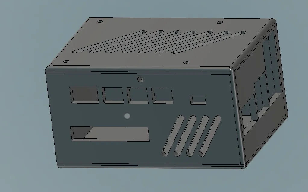 Case for Raspberry Pi 5 with MacArthur HAT and bottom NVME by Ozoner ...