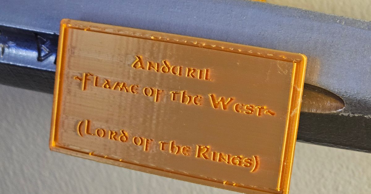 Horizontal Sword Mount - Customizable by Matt Shoemaker | Download free ...