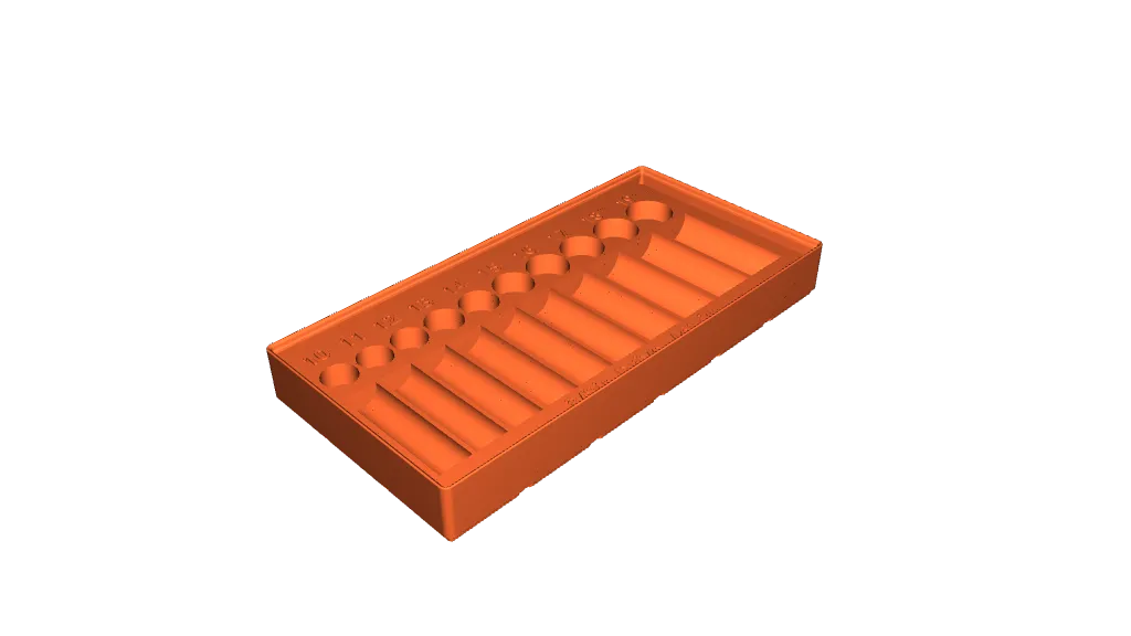Gridfinity 3/8in Metric Socket Holder 10-19mm by Jake Hunsaker ...