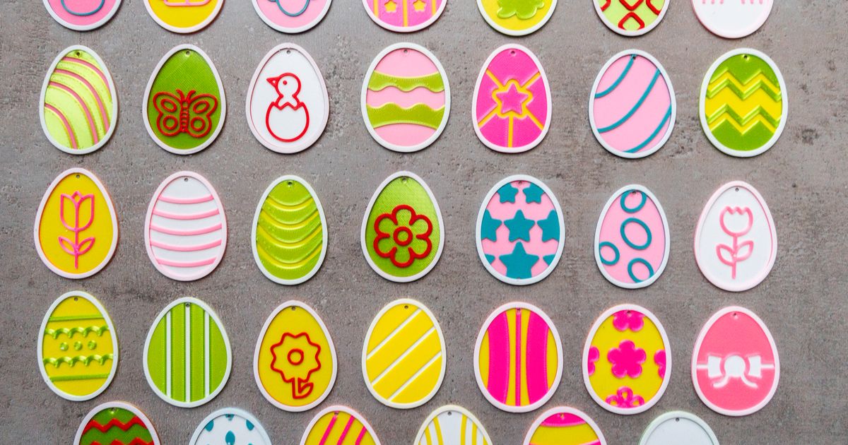 34 Easter / spring egg decorations to hang by Craftswoman.cz | Download ...