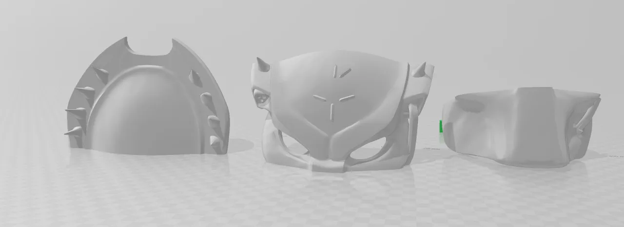 predator mask sliced in three by J.A.M.D Productions | Download free ...