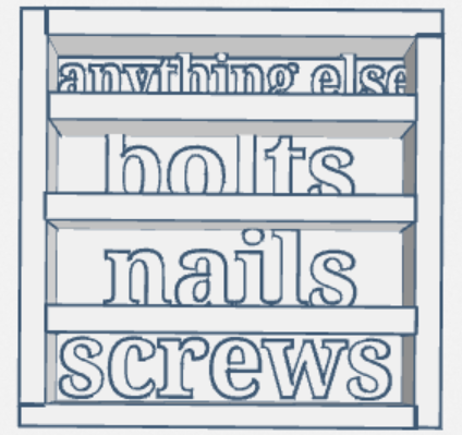 hardware sorter by polmson j | Download free STL model | Printables.com