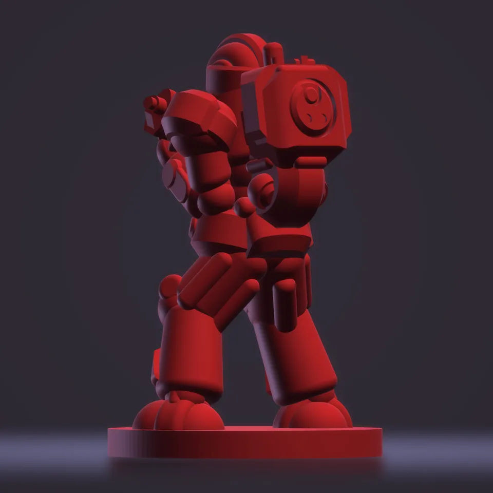 28mm Supportless Space Soldier by SkellifyMinis | Download free STL ...